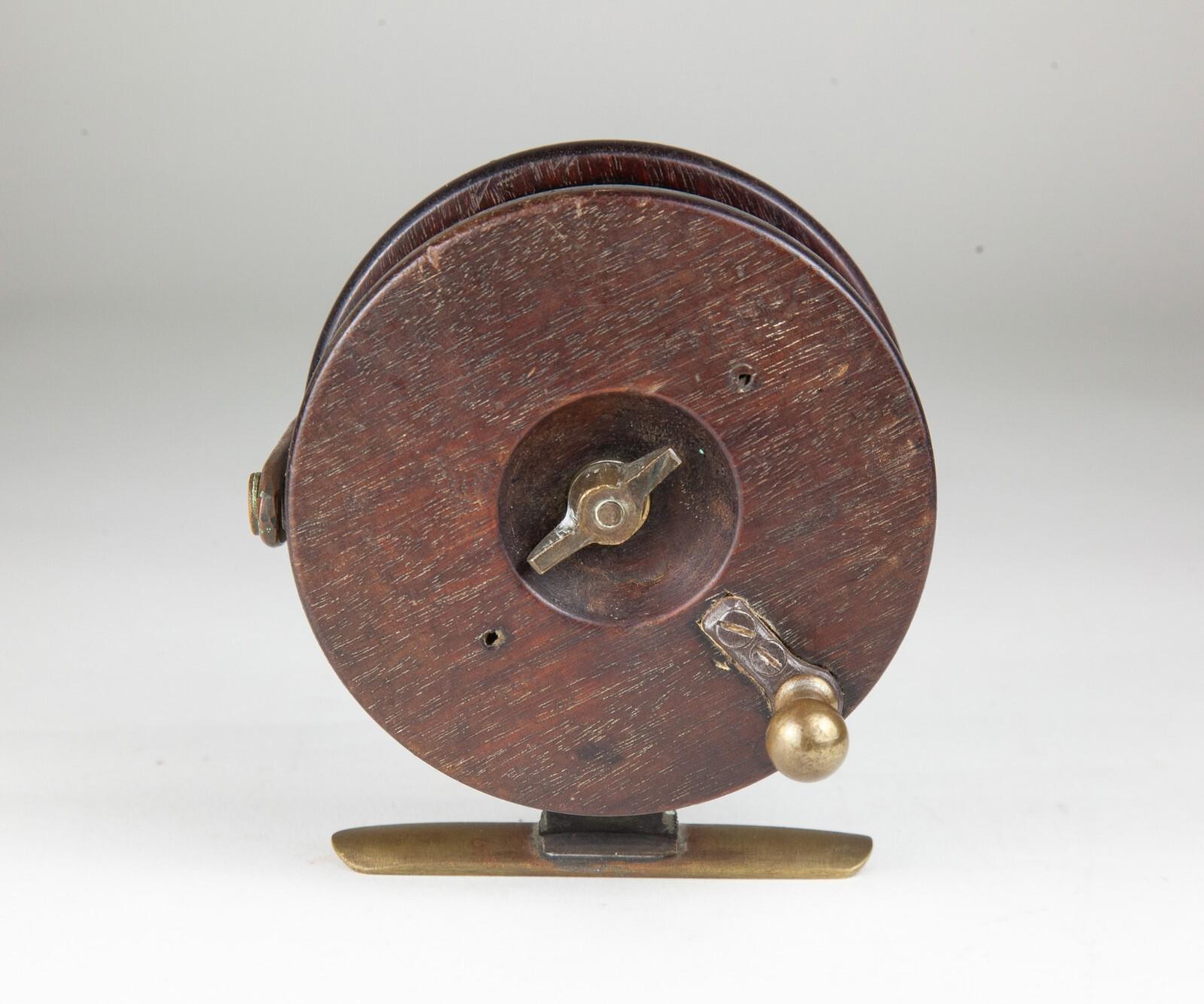 19th C. Nottingham Star Back Fishing Reel Wood, Brass & Copper - Etsy