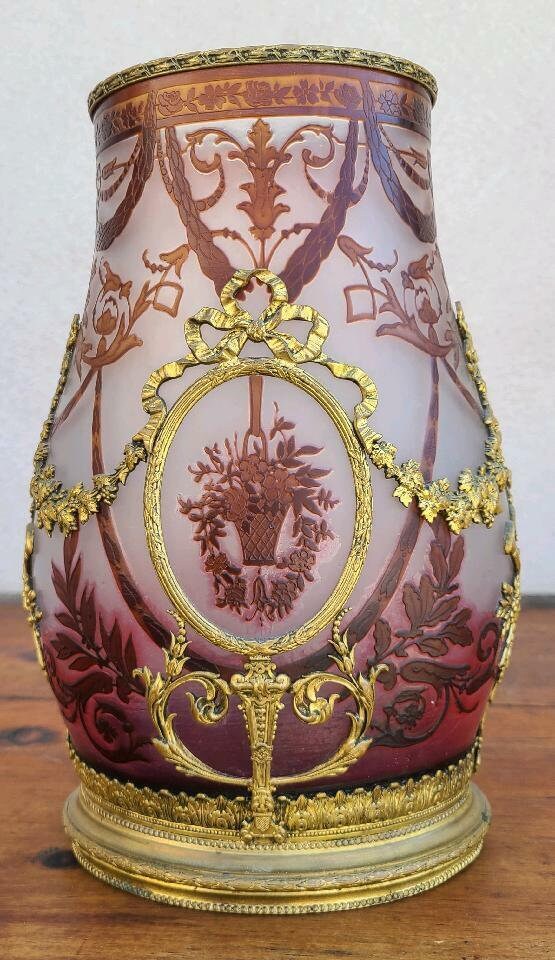 1890's Abel COMBE Paris, Bronze Mounts, Louis XV Belle Poque, Cameo ...
