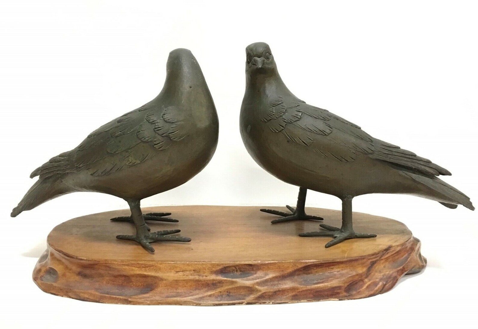Early 20th Century Meiji Pair of Cast Bronze Lead Filled Pigeons - Etsy