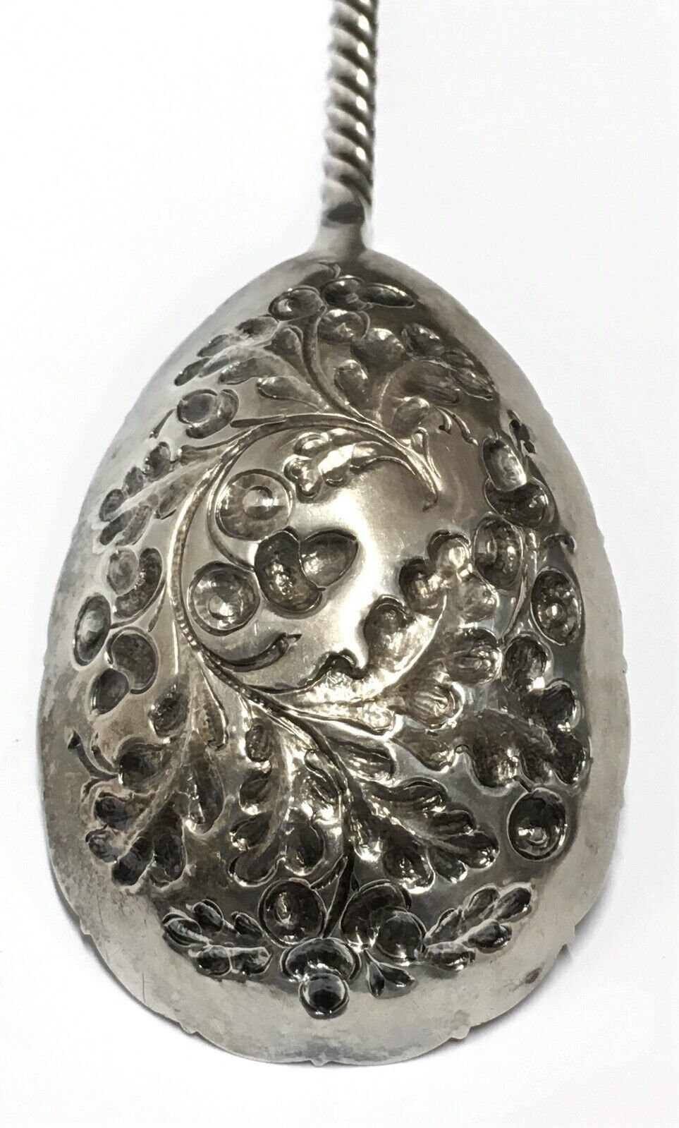 C. 1852-62 Bailey & Co. Coin Silver Large Berry Spoon, Gilt Bowl ...