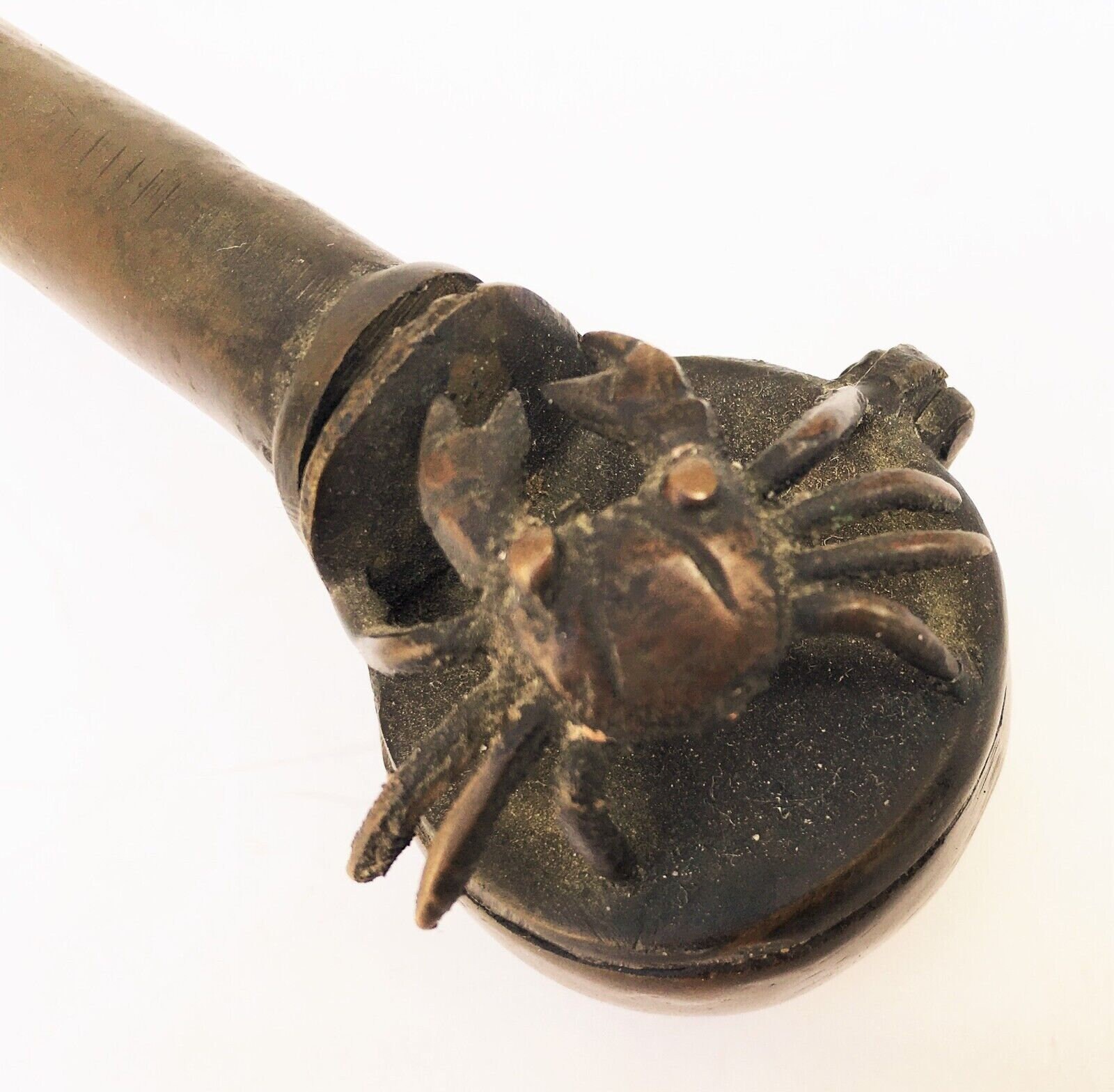 19th C. Meiji Period Japanese Bronze Yatate Inkwell With Crab - Etsy