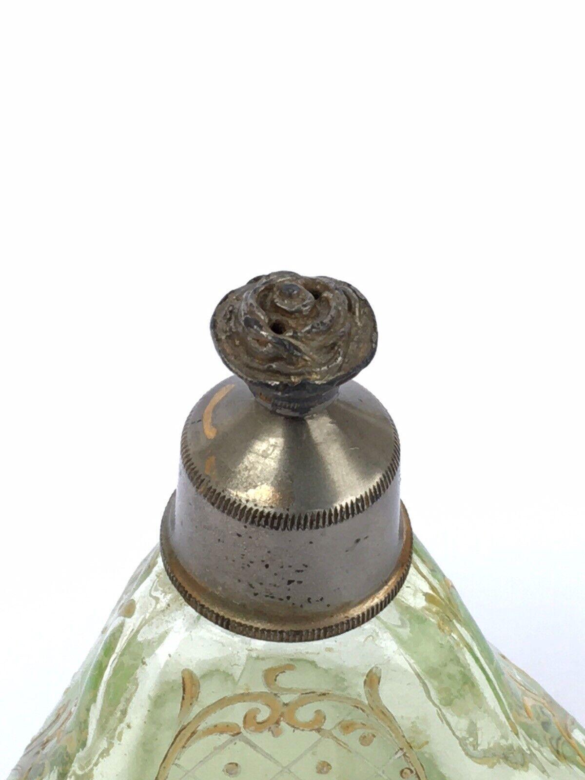 Moser Uranium Czechoslovakian Glass Triangular Perfume Joseph Albiez ...