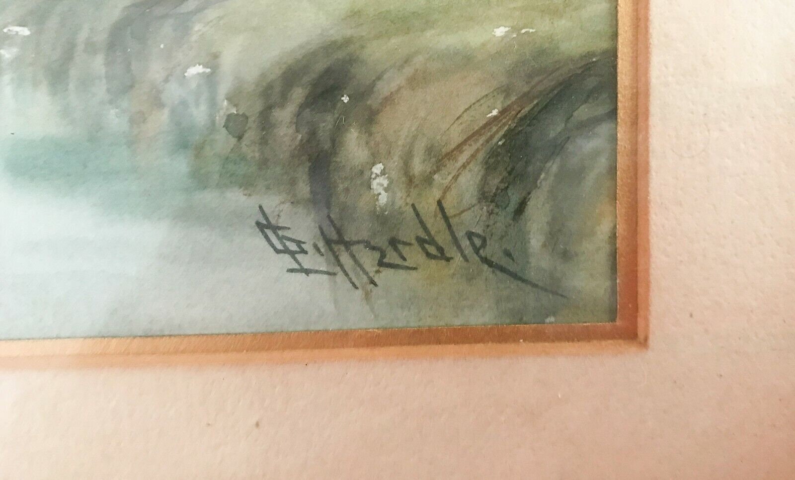 George L. Herdle 1868-1922 Dutch Landscape Watercolor Painting ...