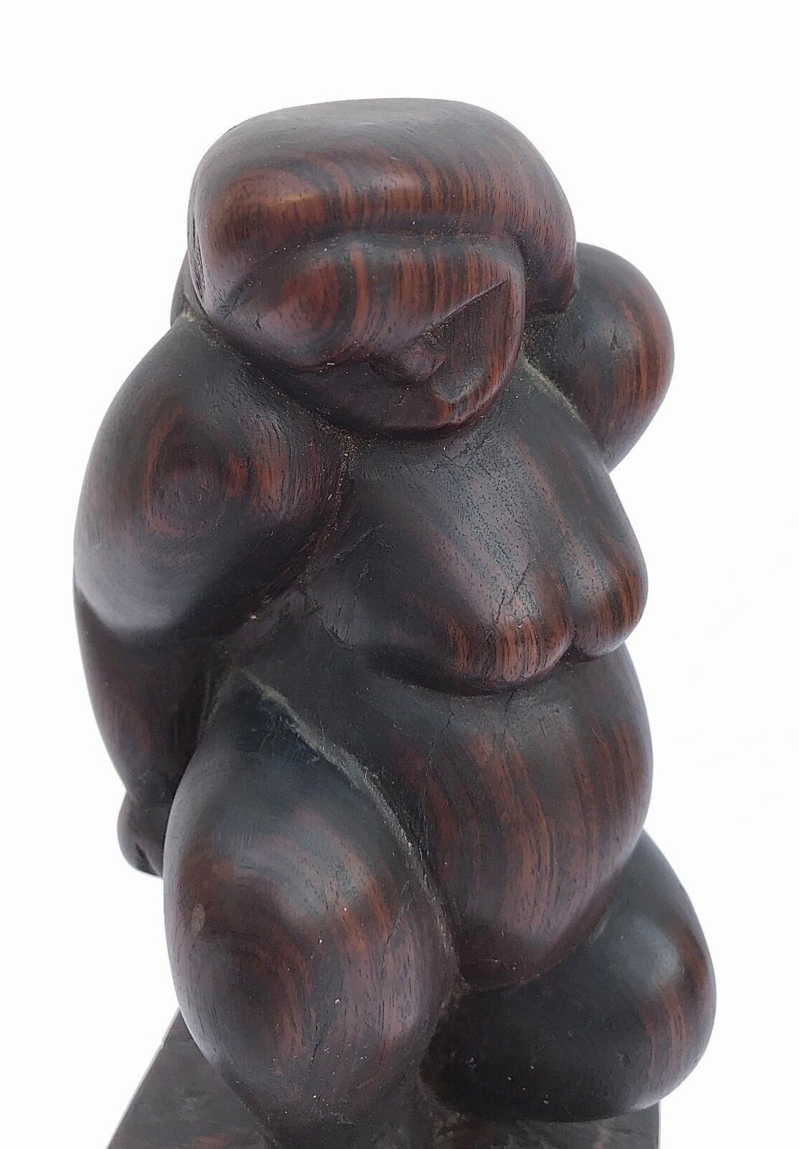 Lily Landis Rosewood Sculpture in the Style of Jose De Creeft ,mid ...