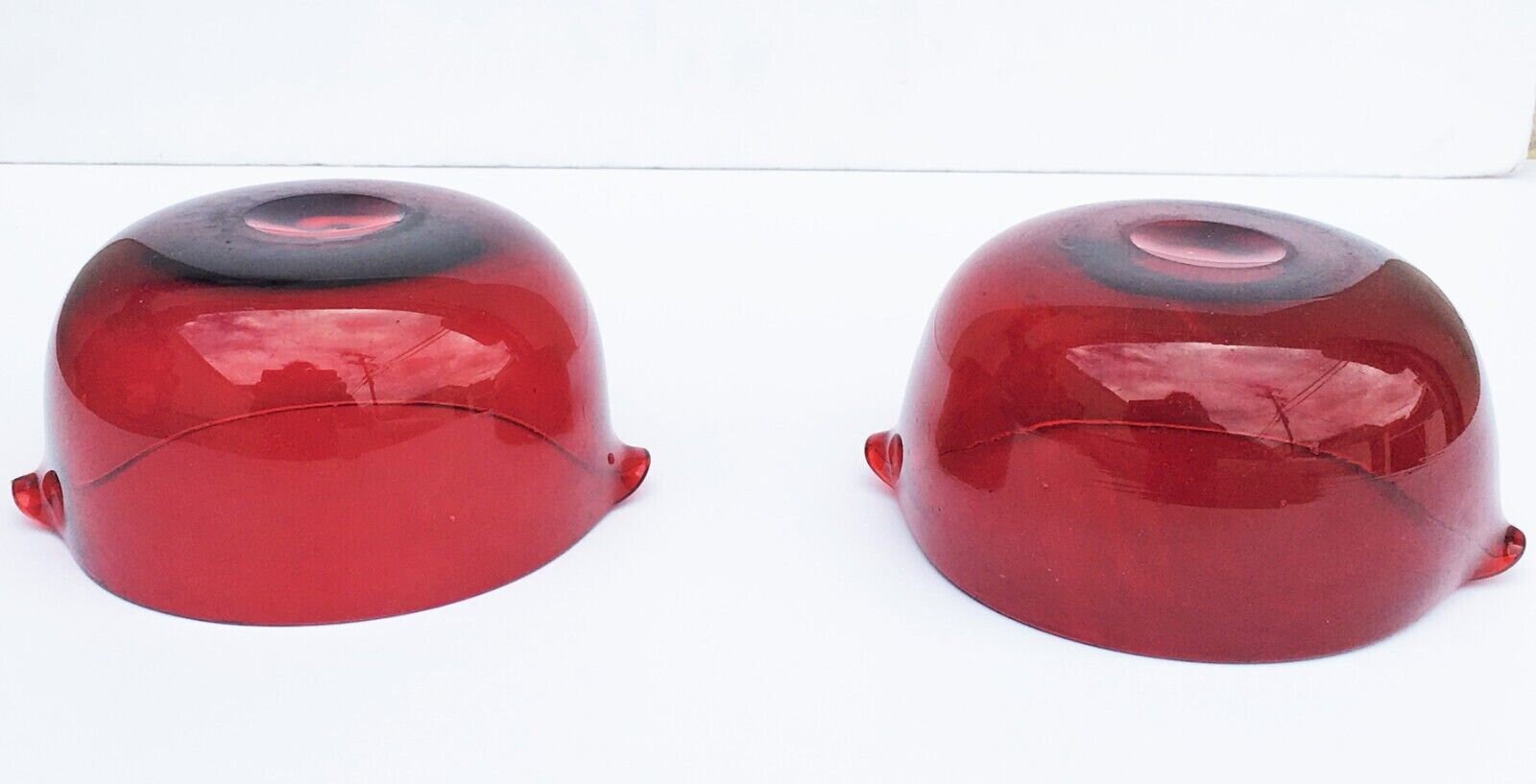 Very Rare Set of 6 Early 19th Century Ruby Red Wine Glass Rinsers ...