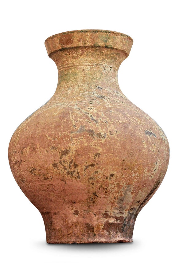Chinese Han Dynasty Green Glazed Terracotta Vase 206 BC-220 | Etsy