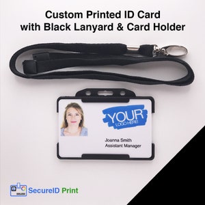 Id Card Printing, Staff Badges, Add Your Artwork, Company Logo or ...