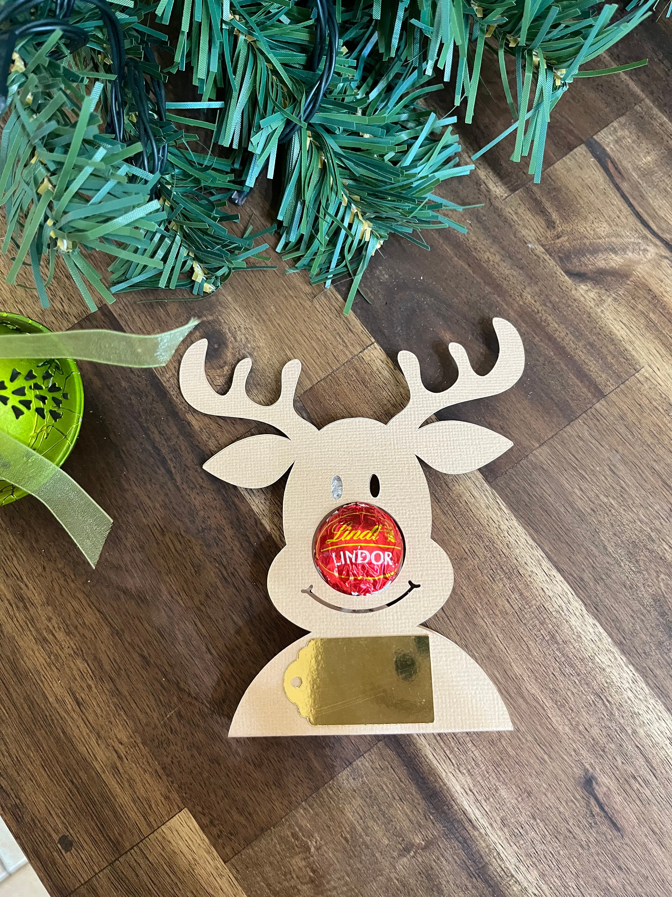 Rudolph Reindeer Lindt Chocolate SVG and PNG Cut File/instant Download ...