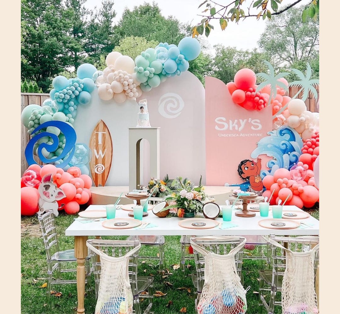 DIY Moana Balloon Garland Arch Kit Tropical Birthday Party Decor ...