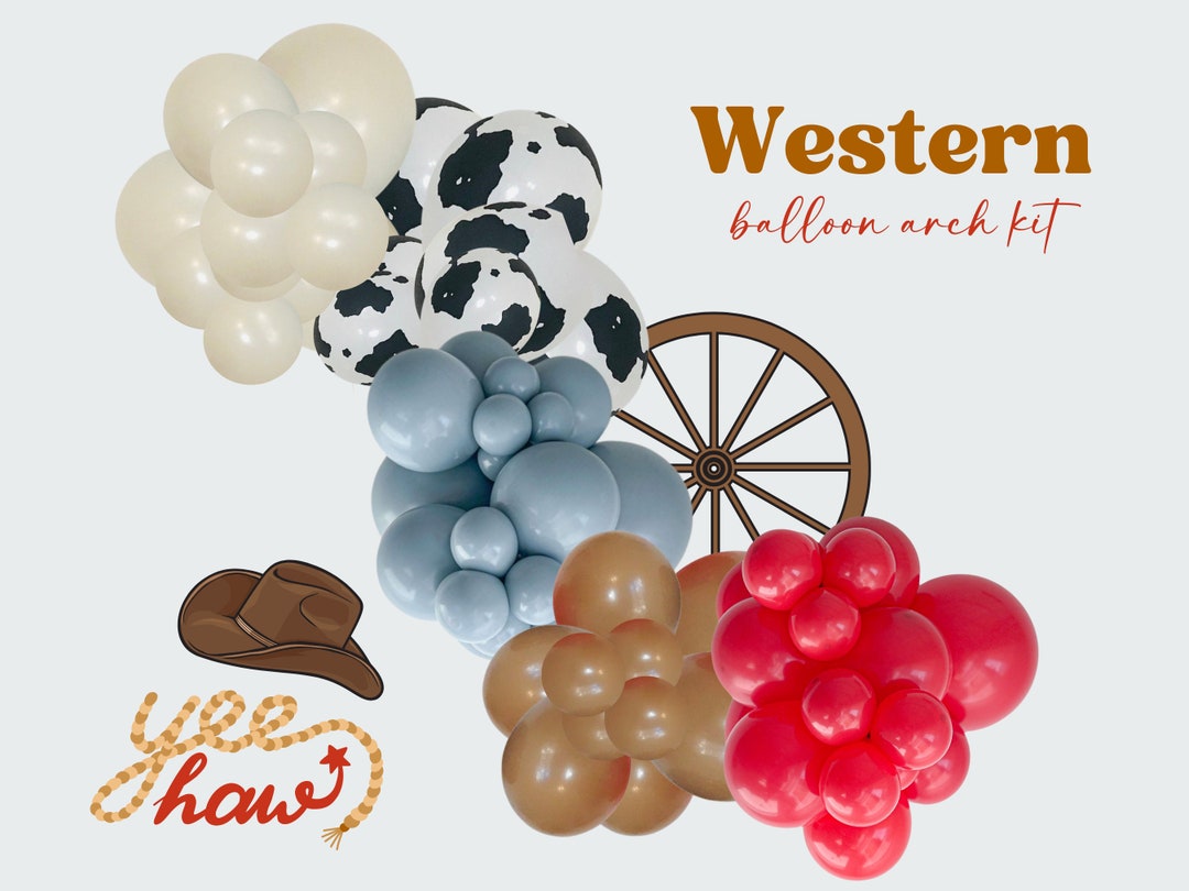 DIY Cowboy Western Balloon Garland Kit Western Birthday Party ...