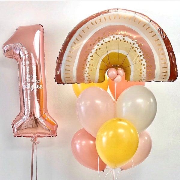 Boho Rainbow Balloon Garland - Etsy