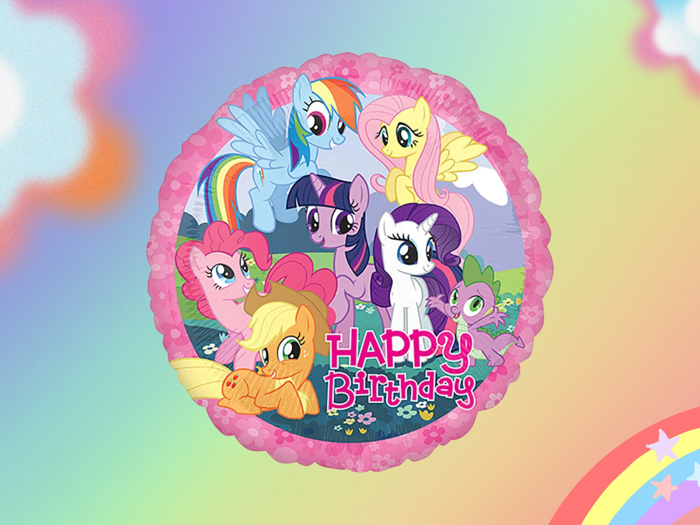 My Little Pony Theme Mylar Balloon, Girls Birthday Party Decoration ...