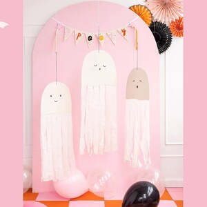 Ghoul Gang Ghost Hanging Banners Halloween Party Paper Decorations Cute ...