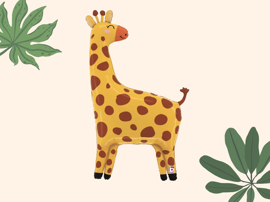 32 Large Giraffe Balloon, Animal Balloons, Cute Safari Party Balloons ...