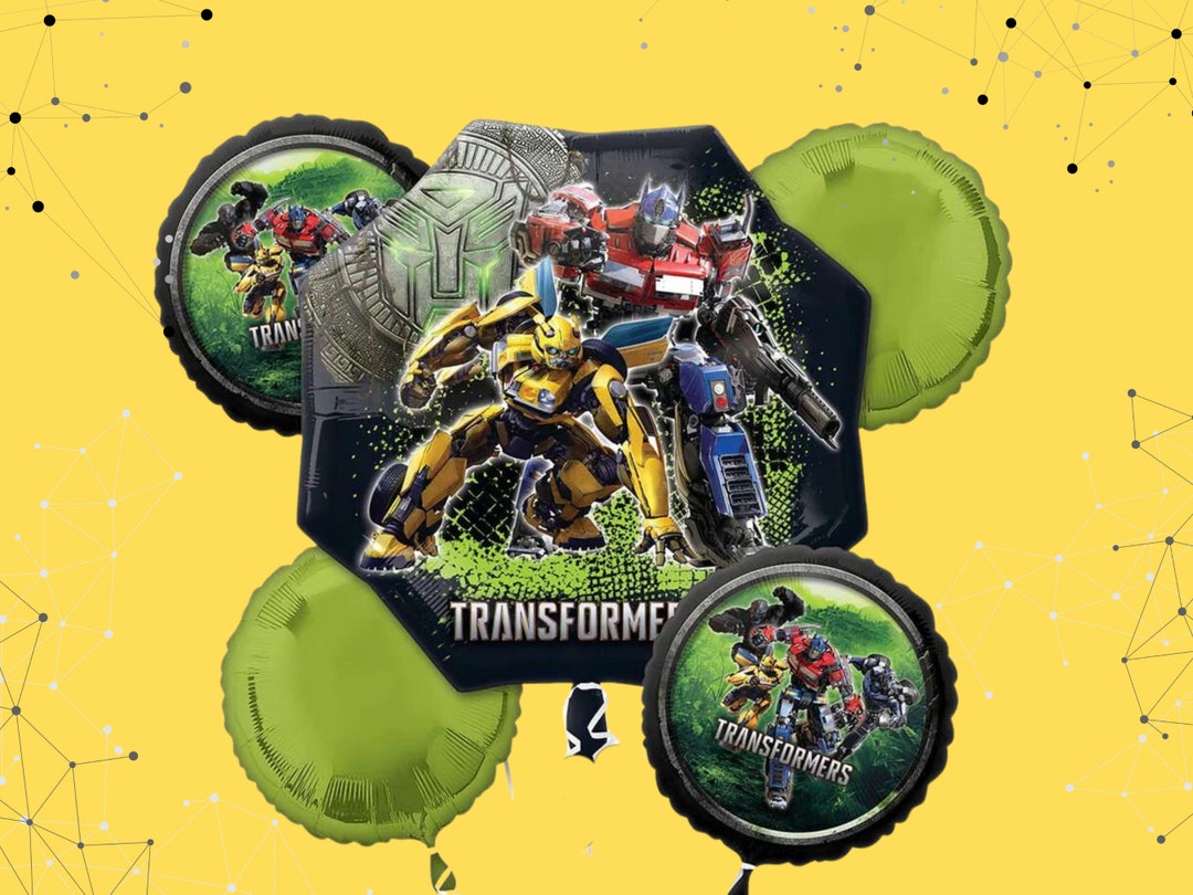 Transformers Balloons Bouquet Boys Transformers Themed Birthday Party ...
