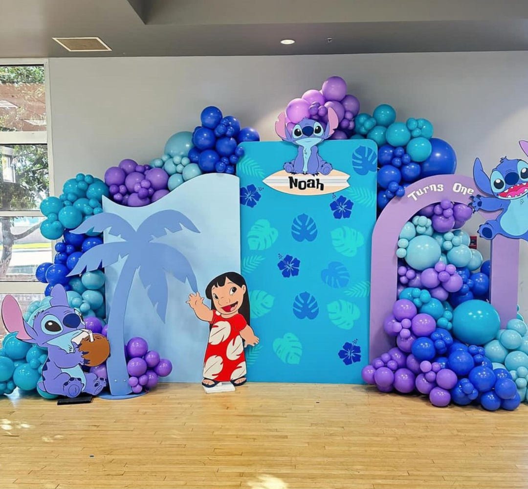 DIY Lilo & Stitch Organic Garland Arch Balloon Party Kit Supplies Aloha ...