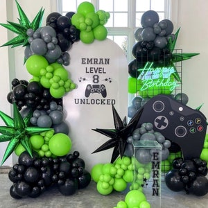 Video Gamer Balloon Garland Kit, Video Game Theme Birthday Party ...