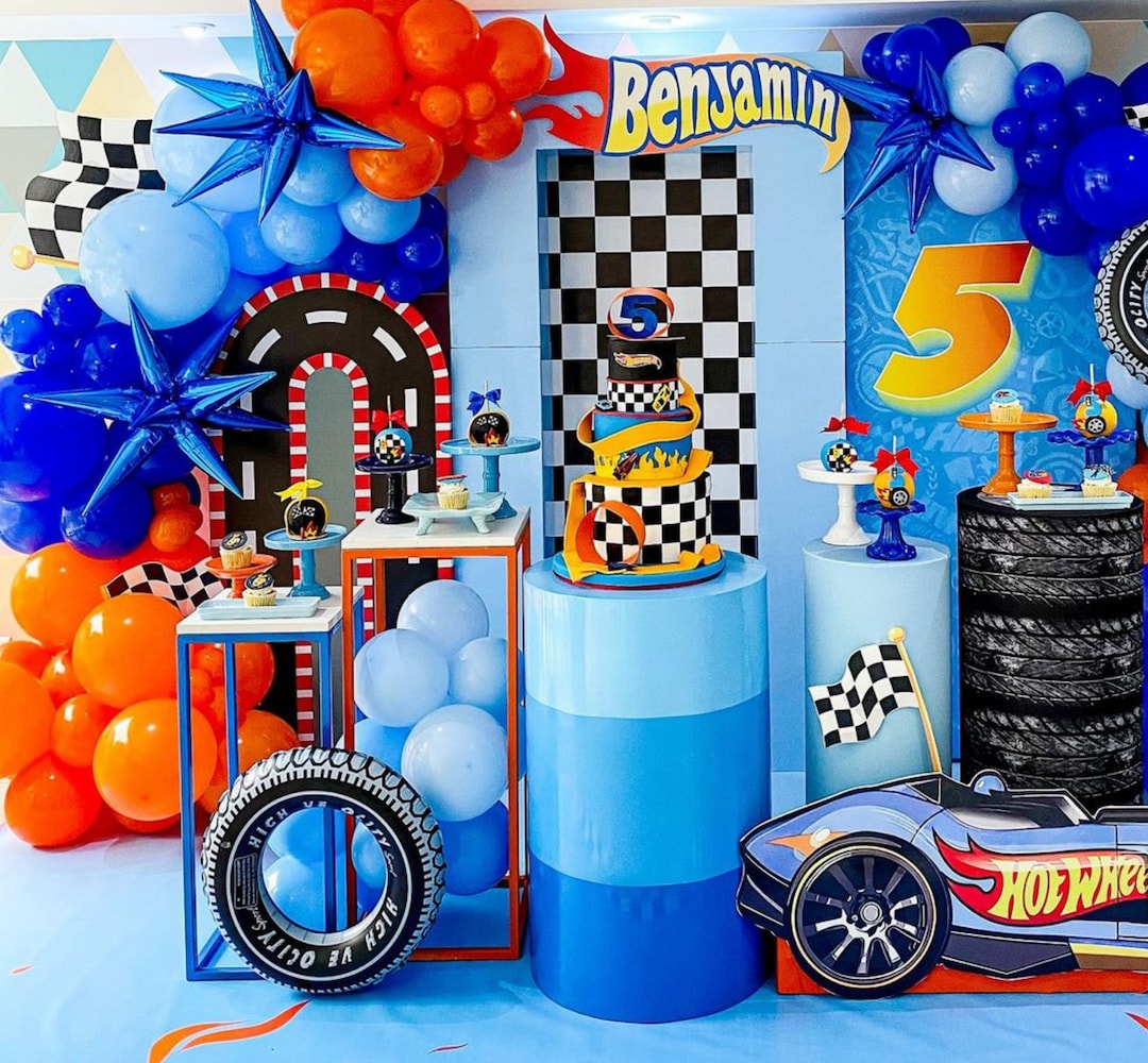 DIY Organic Hot Wheels Birthday Balloon Garland Kit Party Arch Supplies ...