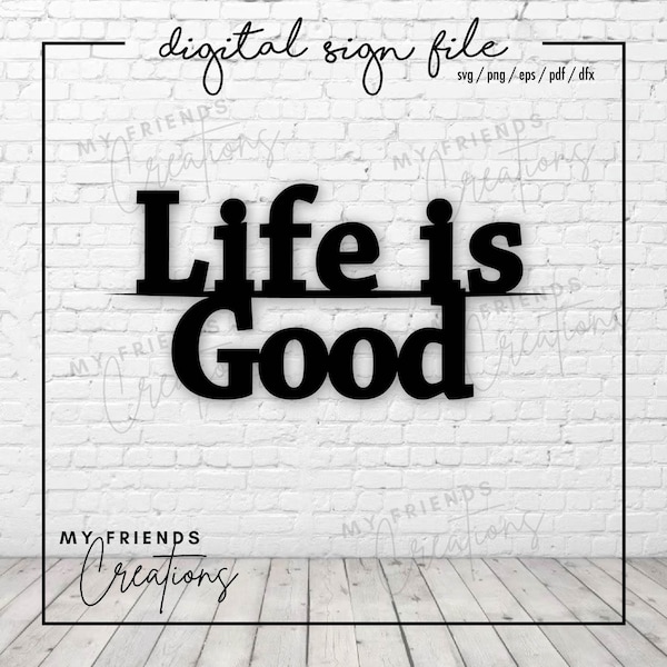 Life is Good Svg - Etsy