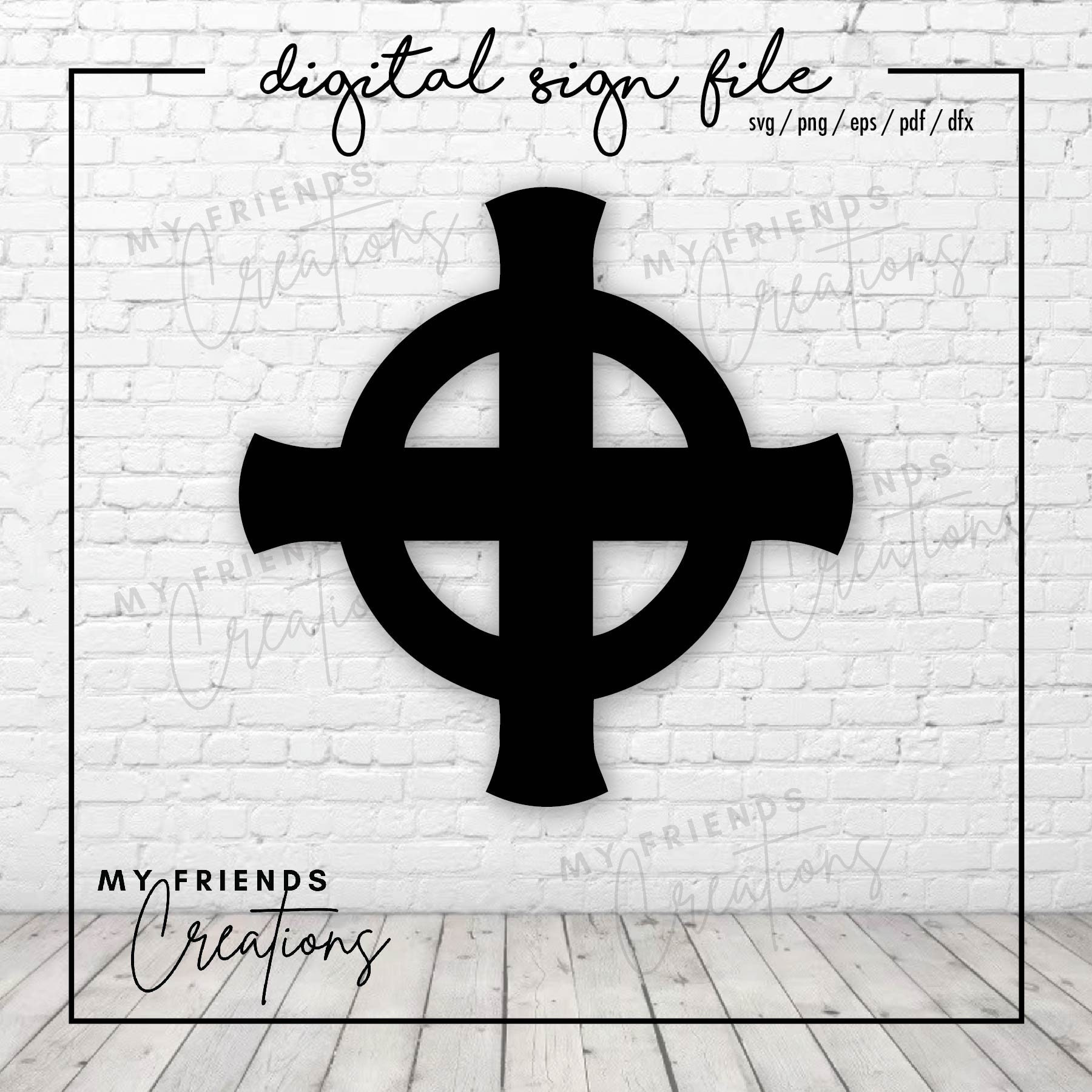 Celtic Cross Sign Dfx, Svg, Pdf or Eps (digital File Provided) - Etsy