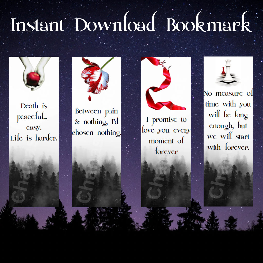 Twilight Series Bookmarks Digital Download - Etsy