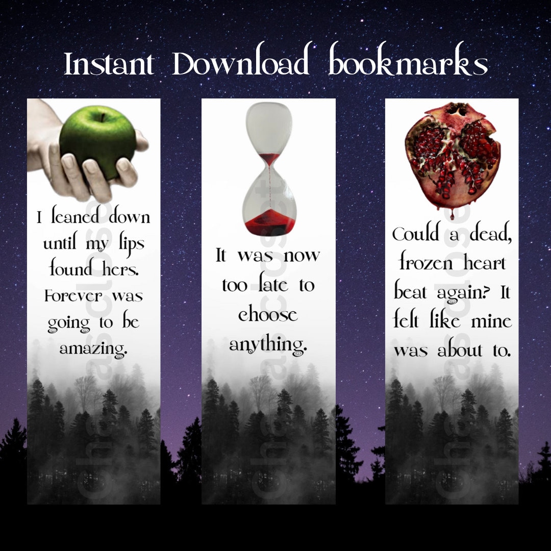 Twilight Series Bookmarks Digital Download - Etsy