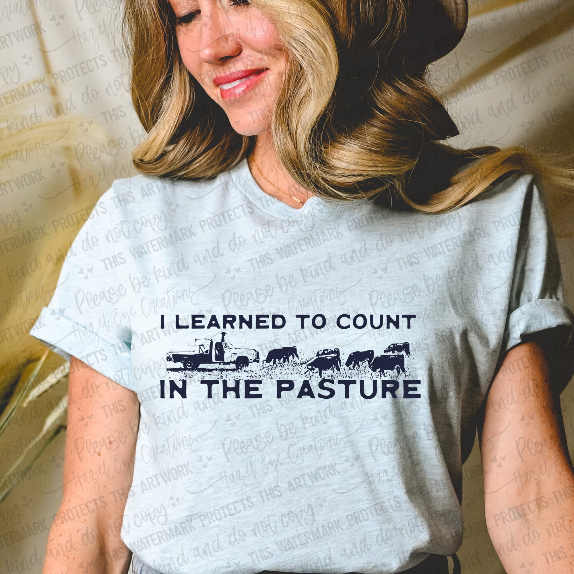 I Learned to Count in the Pasture Screen Print - Etsy