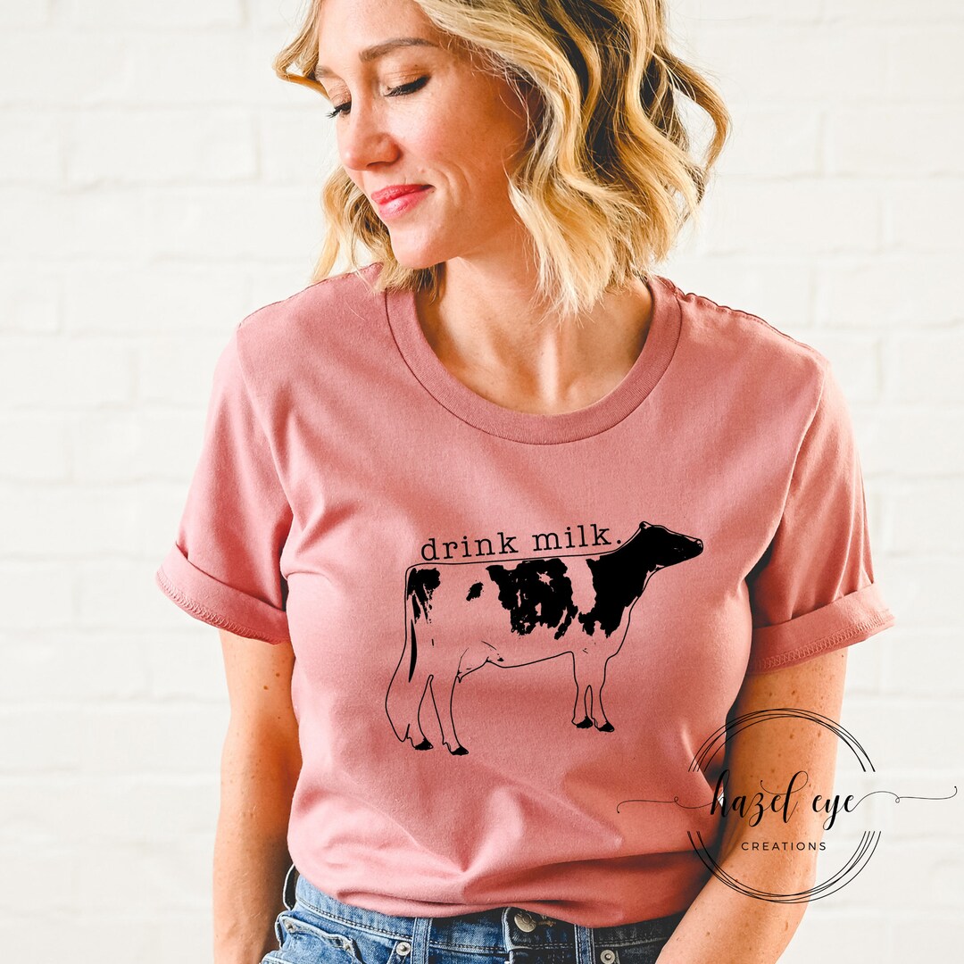 Drink Milk - Screen Print - Etsy