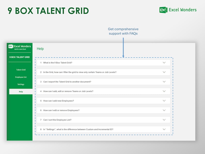 9 Box Talent Grid Excel Template | Talent Management & Succession ...