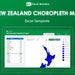 New Zealand Choropleth Map Excel Template | Interactive Color-coded New ...