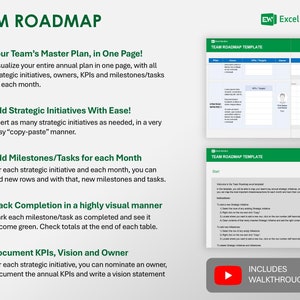 Team Roadmap Template | Strategic Planning & Project Tracker for Teams ...
