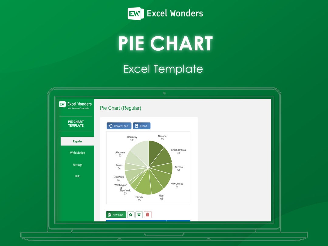 Dynamic Pie Chart Excel Template: Data Visualization (digital Download ...