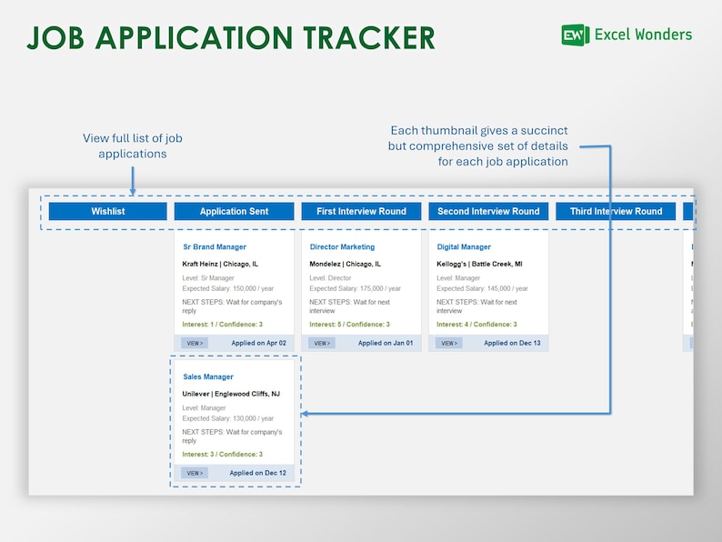 Job Application Tracker Excel Template | Job Application Organizer ... Job Application Tracker Excel Template | Job Application Organizer ...
