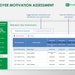 Employee Motivation Assessment Excel | Team & Workplace Survey Tool for ...