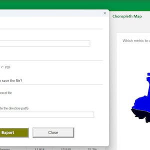 Brazil Choropleth Map Excel Template | Interactive Data Visualization ...