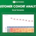 Customer Cohort Analysis Excel Template - Etsy
