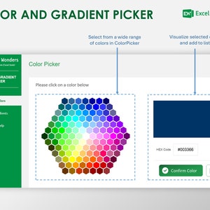 Color & Gradient Picker Excel Template | Plan Stunning Design Grid ...