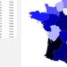France Choropleth Map Excel Template | Data Visualization Tool for Map ...