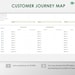 Customer Journey Map Excel Template | Marketing Strategy Tool for ...