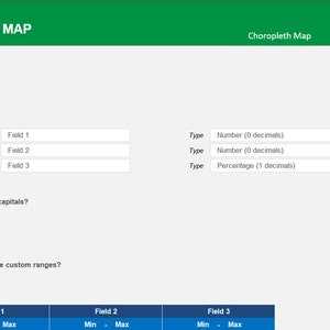 Brazil Choropleth Map Excel Template | Interactive Data Visualization ...