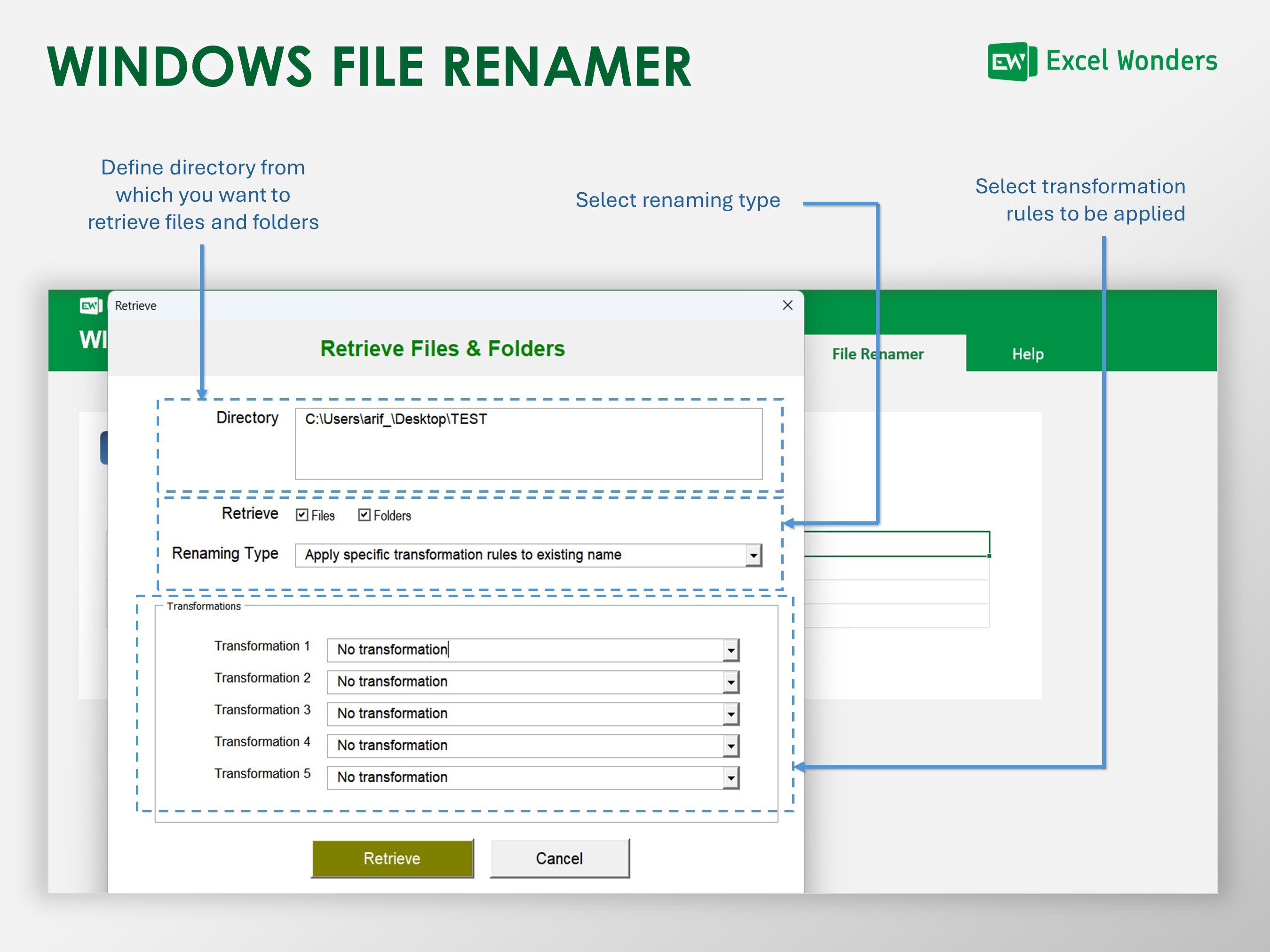 Windows File Renamer Excel Template: Batch File Rename Tool - Etsy