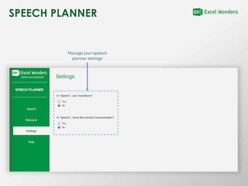 Speech Planner Excel Template | Speech, Public Speaking and ...