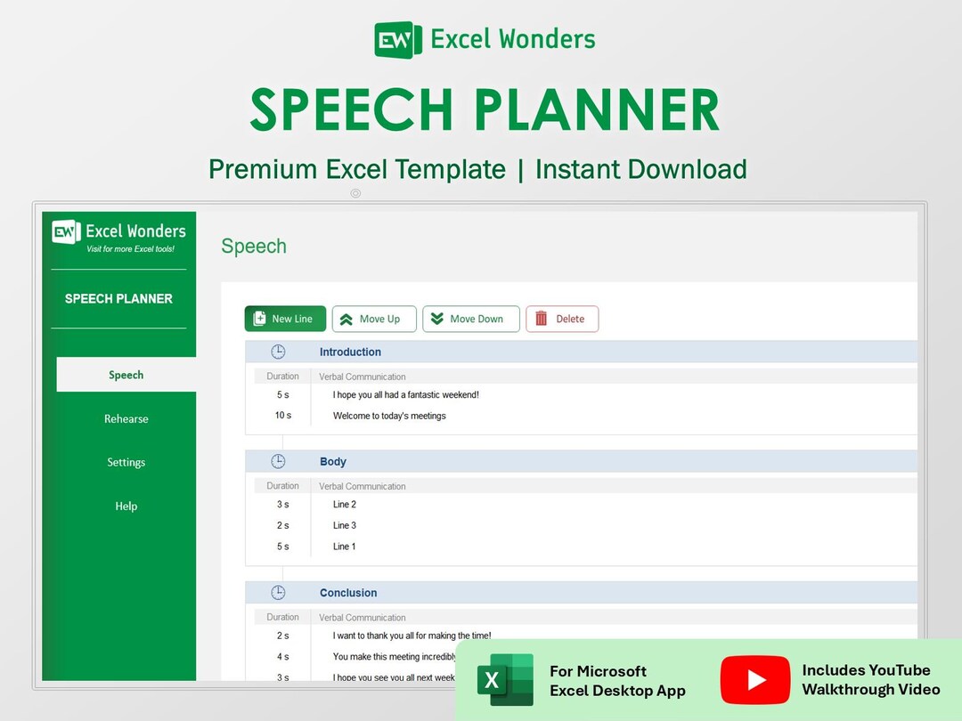 Speech Planner | Public Speaking & Toastmasters Organizer | Speech Goal ...