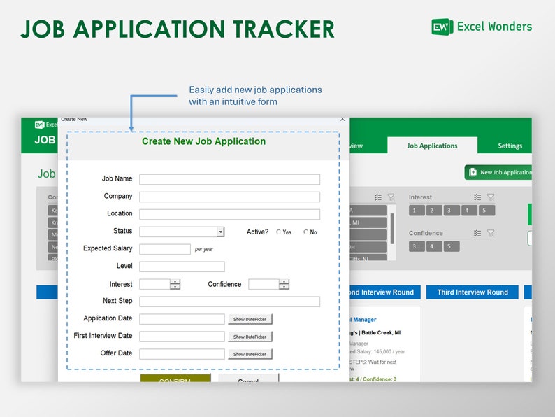 Job Application Tracker: Career Development Excel Template - Etsy Canada