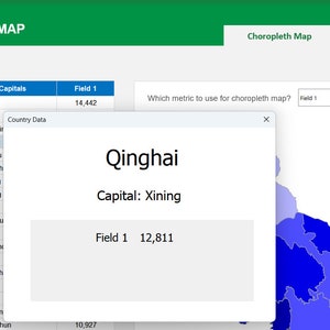 China Choropleth Map Excel Template | Editable Data Visualization Tool ...