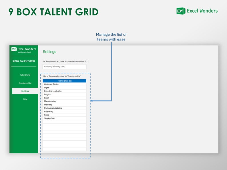 9 Box Talent Grid Excel Template | Talent Management & Succession ...