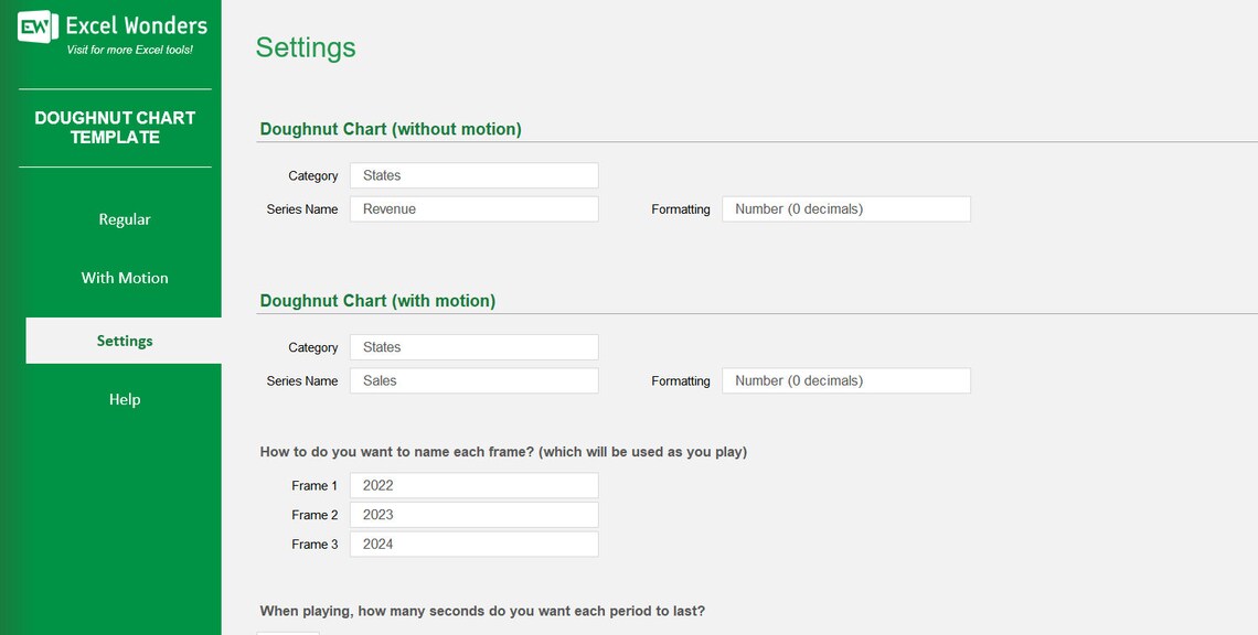 Doughnut Chart Excel Template | Visually Appealing Donut Charts ...