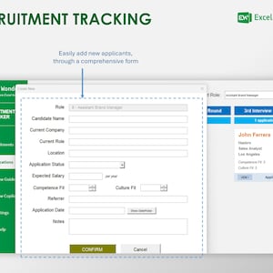 Recruitment Tracker Excel Template: Applicant Tracking & Interview Management - Etsy Canada