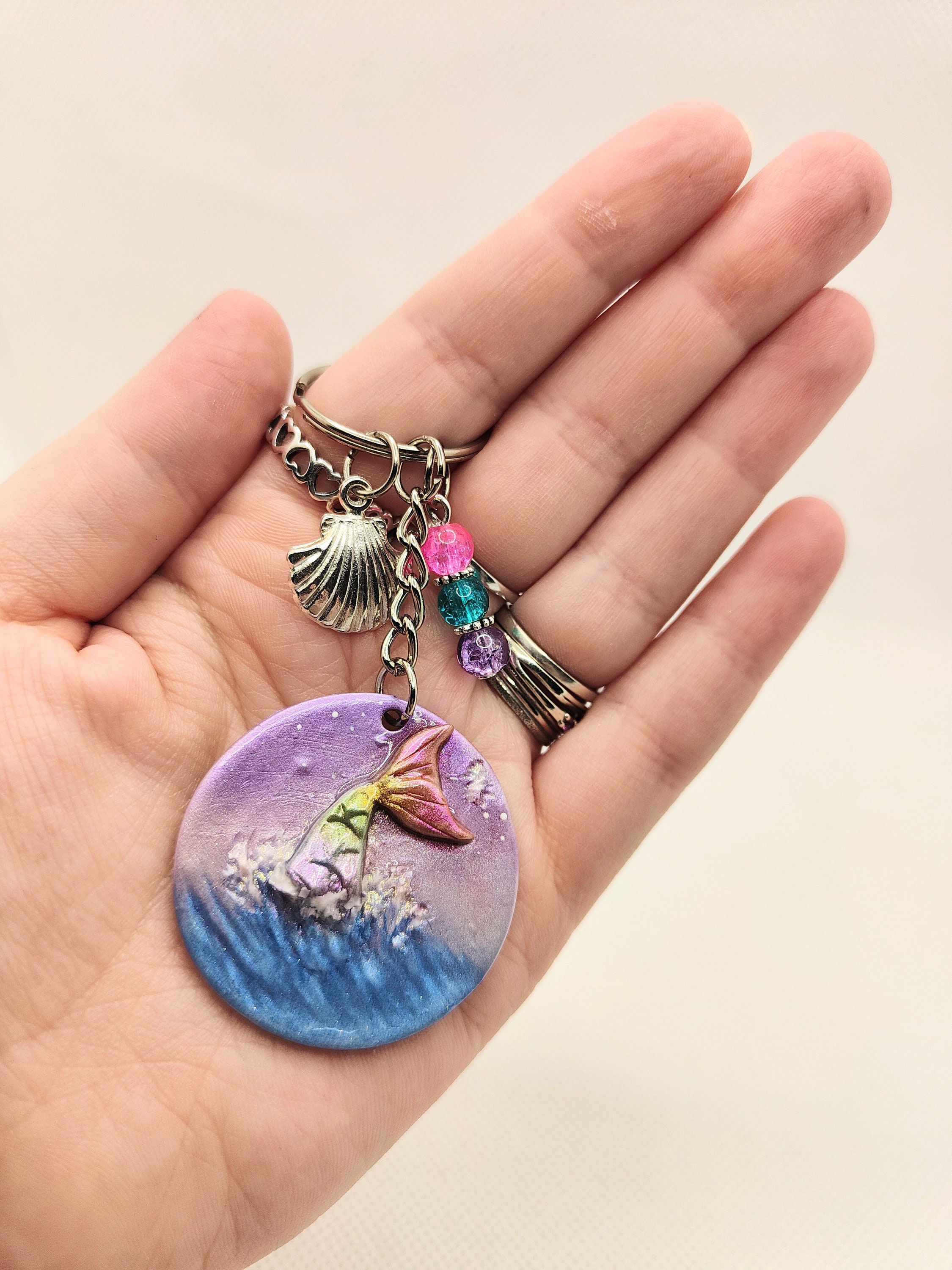 Mermaid Keyring Mermaid Tail Keyring Gift for Mermaid - Etsy