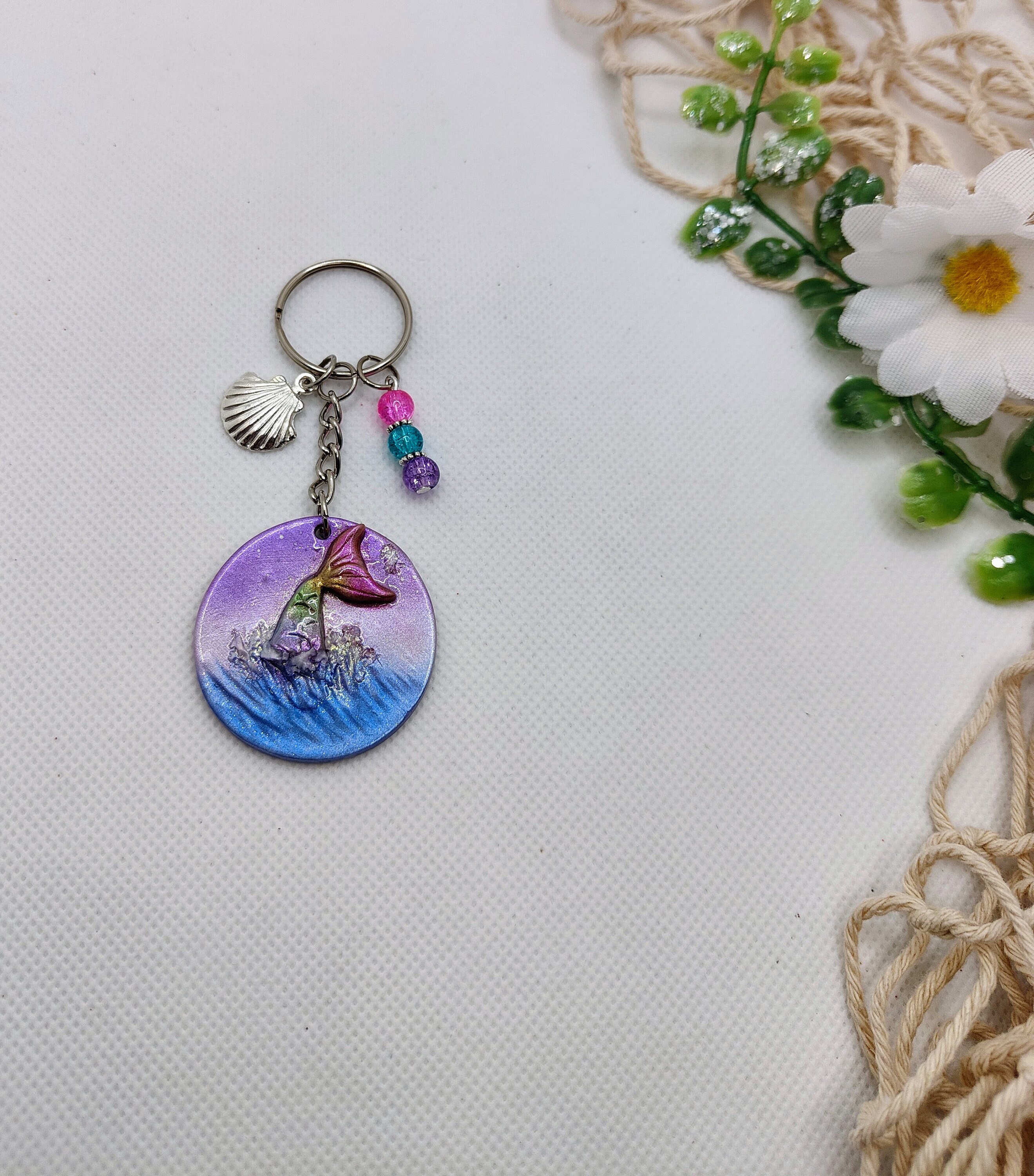 Mermaid Keyring Mermaid Tail Keyring Gift for Mermaid - Etsy